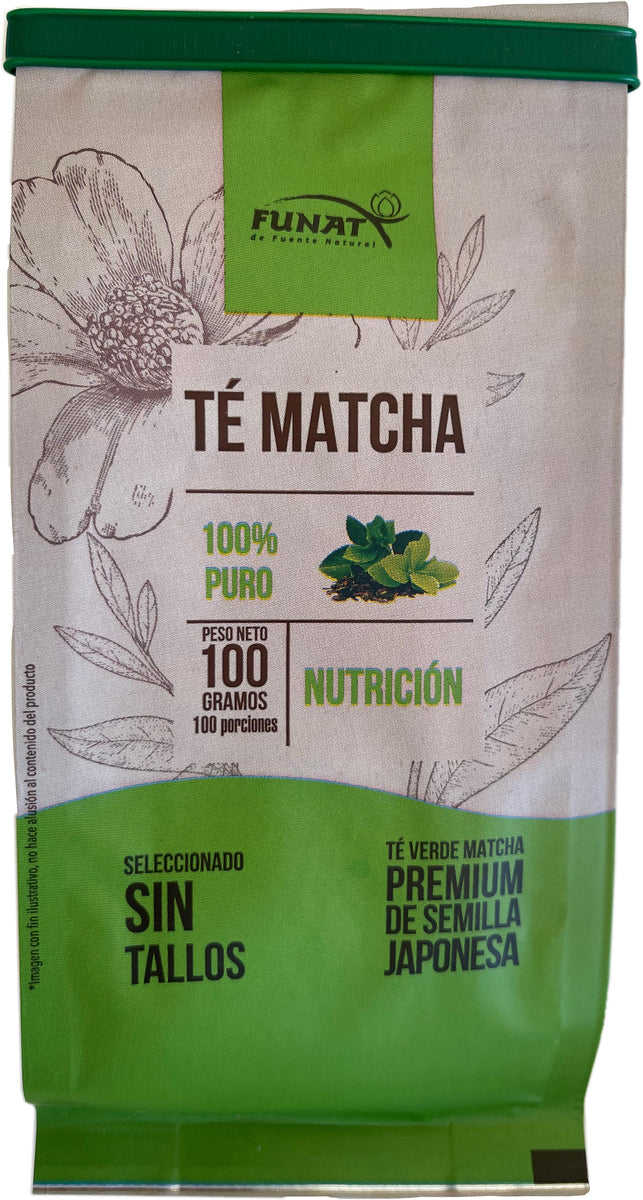 TE MATCHA EN POLVO, Funat x 100 g | Mercado Vital